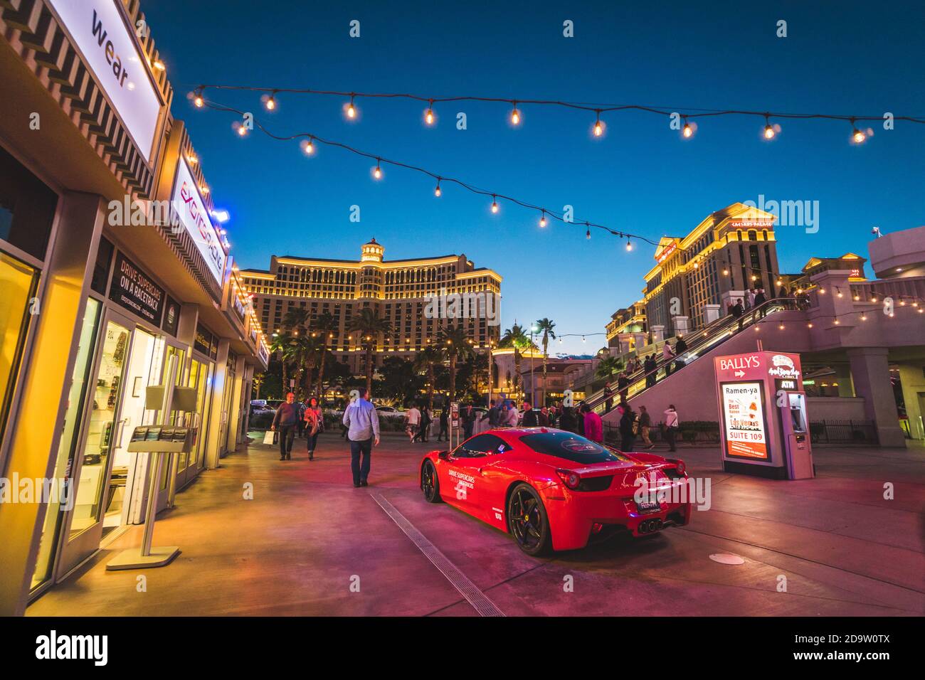 Las Vegas, United States - March 12 2019: Beautiful view of the bright ...