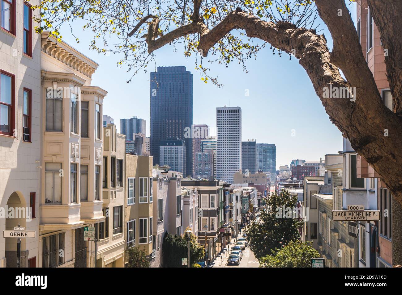 San Francisco, California, USA - MARCH 15 2019: View of the San ...