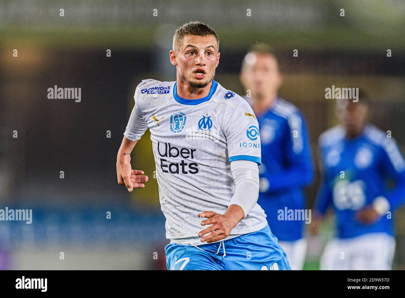 Michael Cuisance of Olympique de Marseille runs in the field during the ...