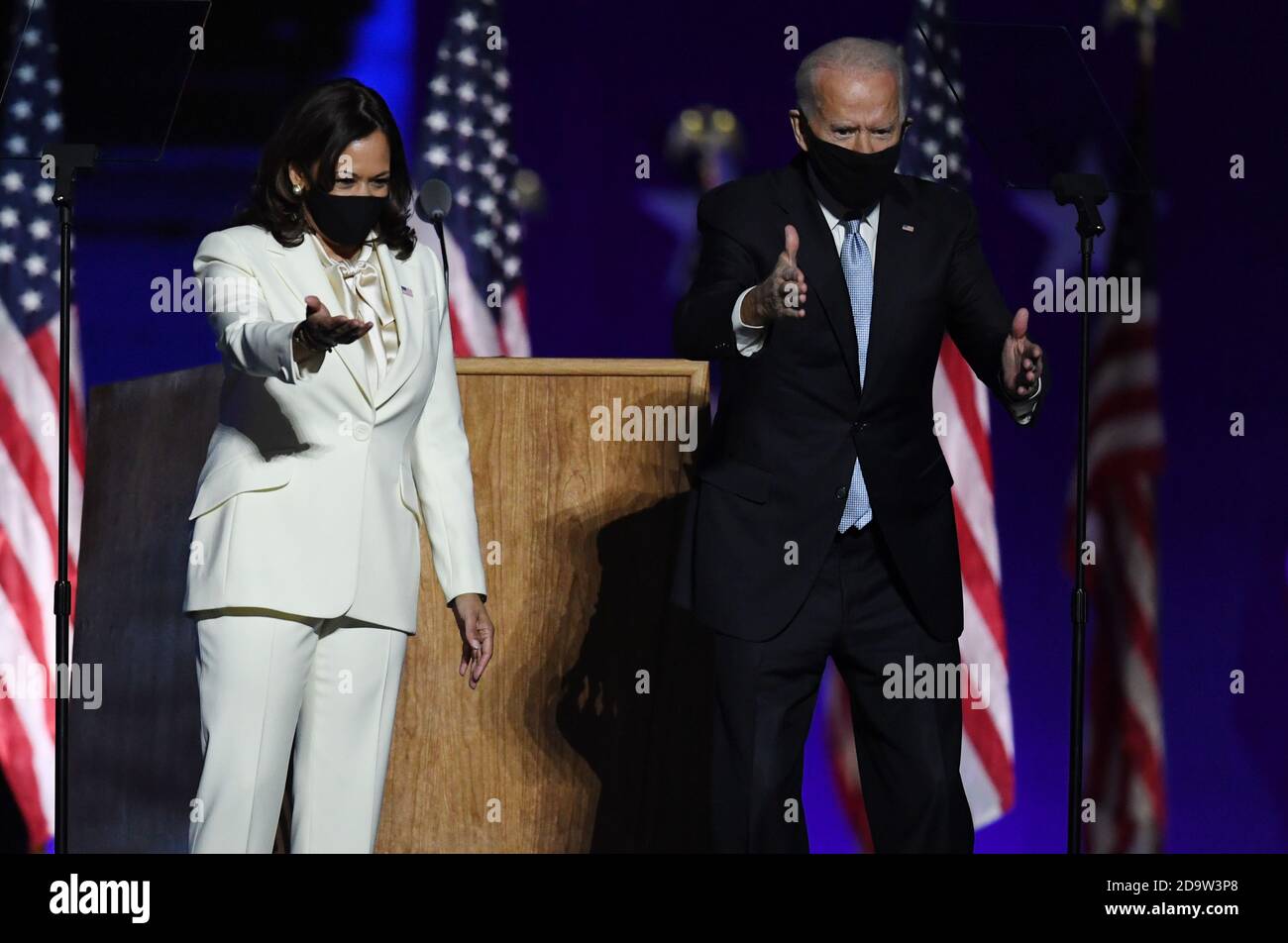 Wilmington, United States. 07th Nov, 2020. President-elect Joe Biden is ...
