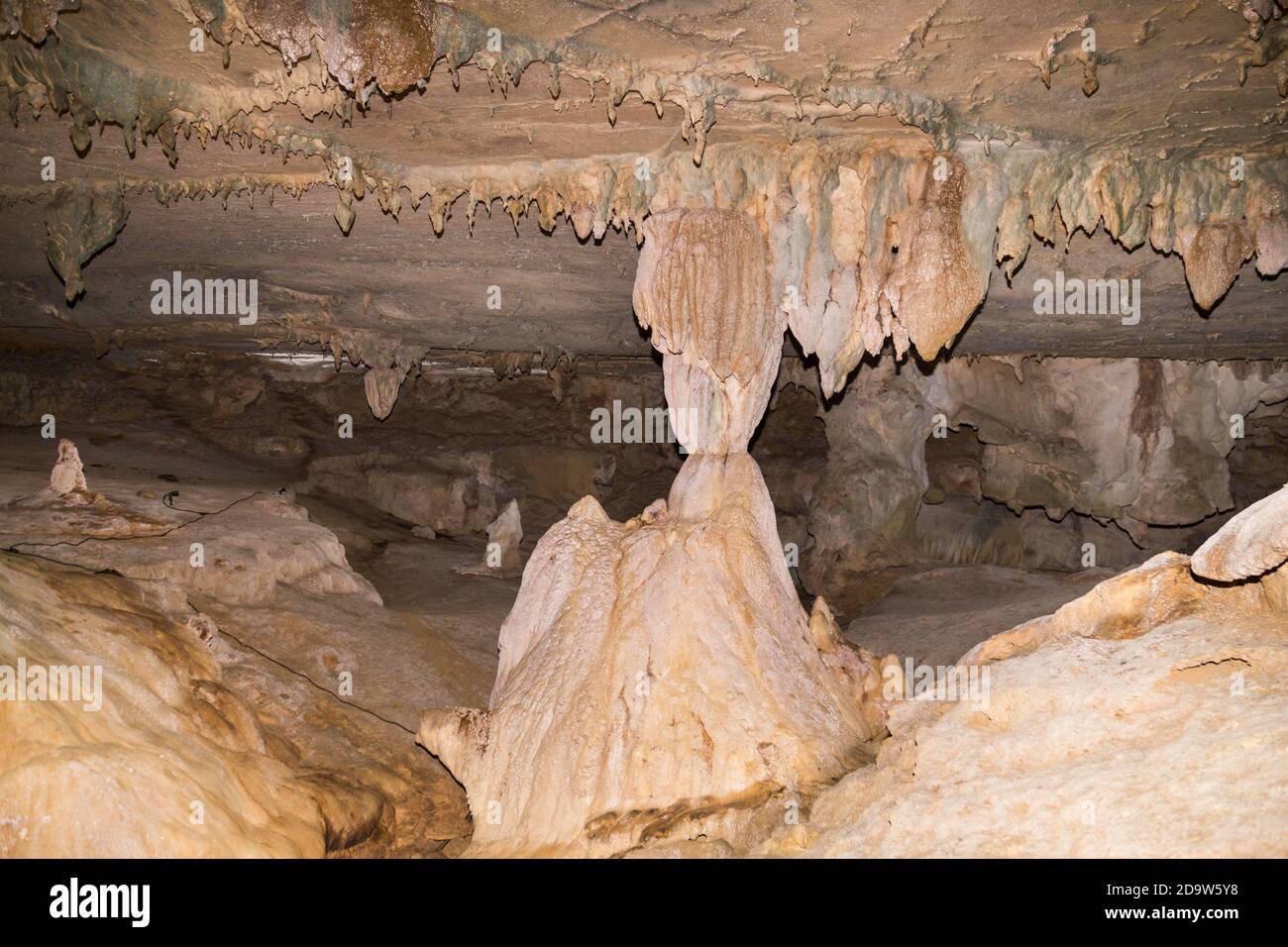 Limestone formation inside caves at Mulu National Park, Sarawak Stock ...