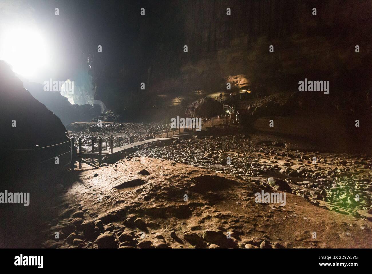 Large chamber within Deer Cave of Mulu National Park, Sarawak Stock ...