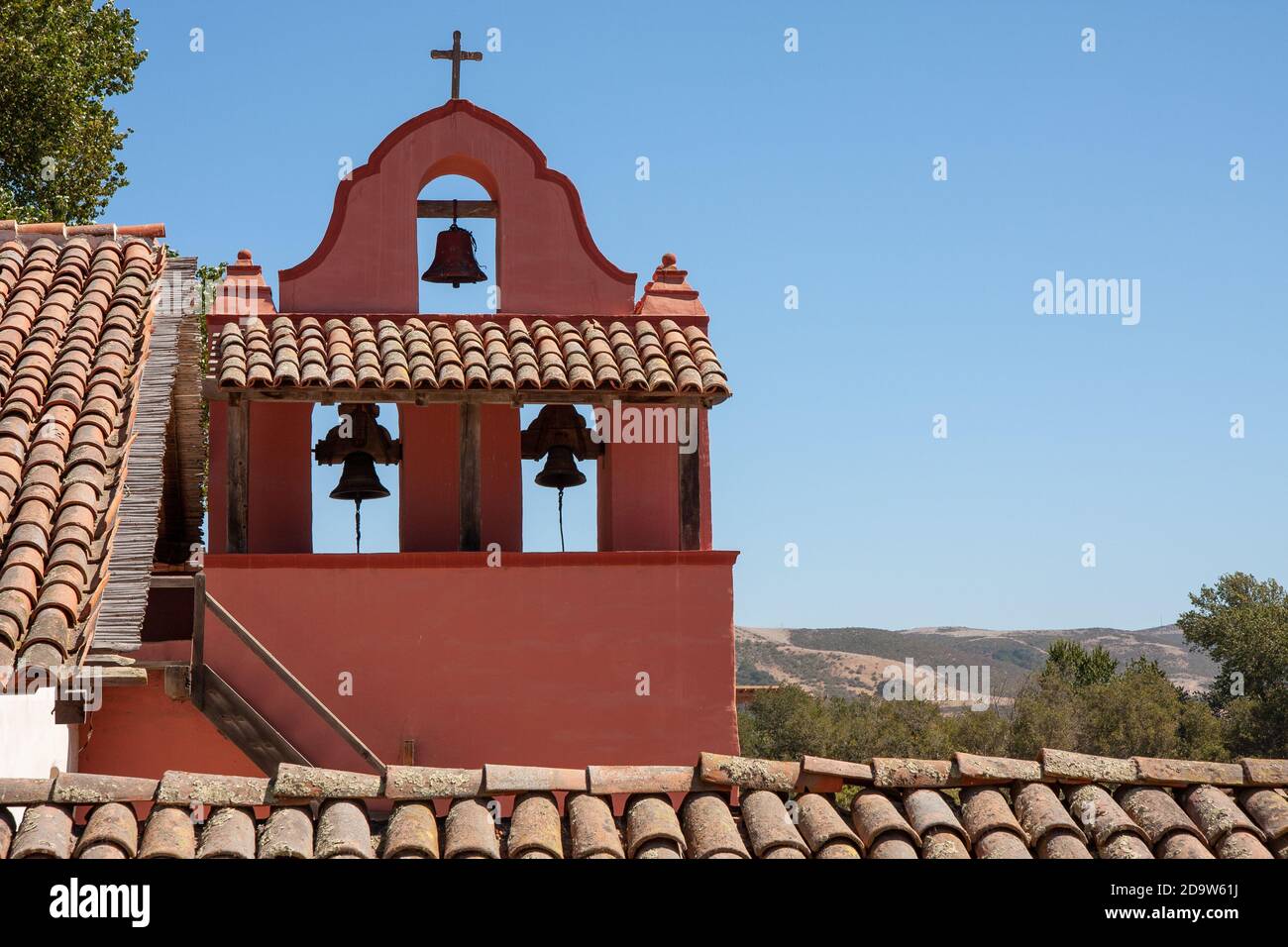 La Purisima Mission bell tower, in Lompoc, CA Stock Photo - Alamy