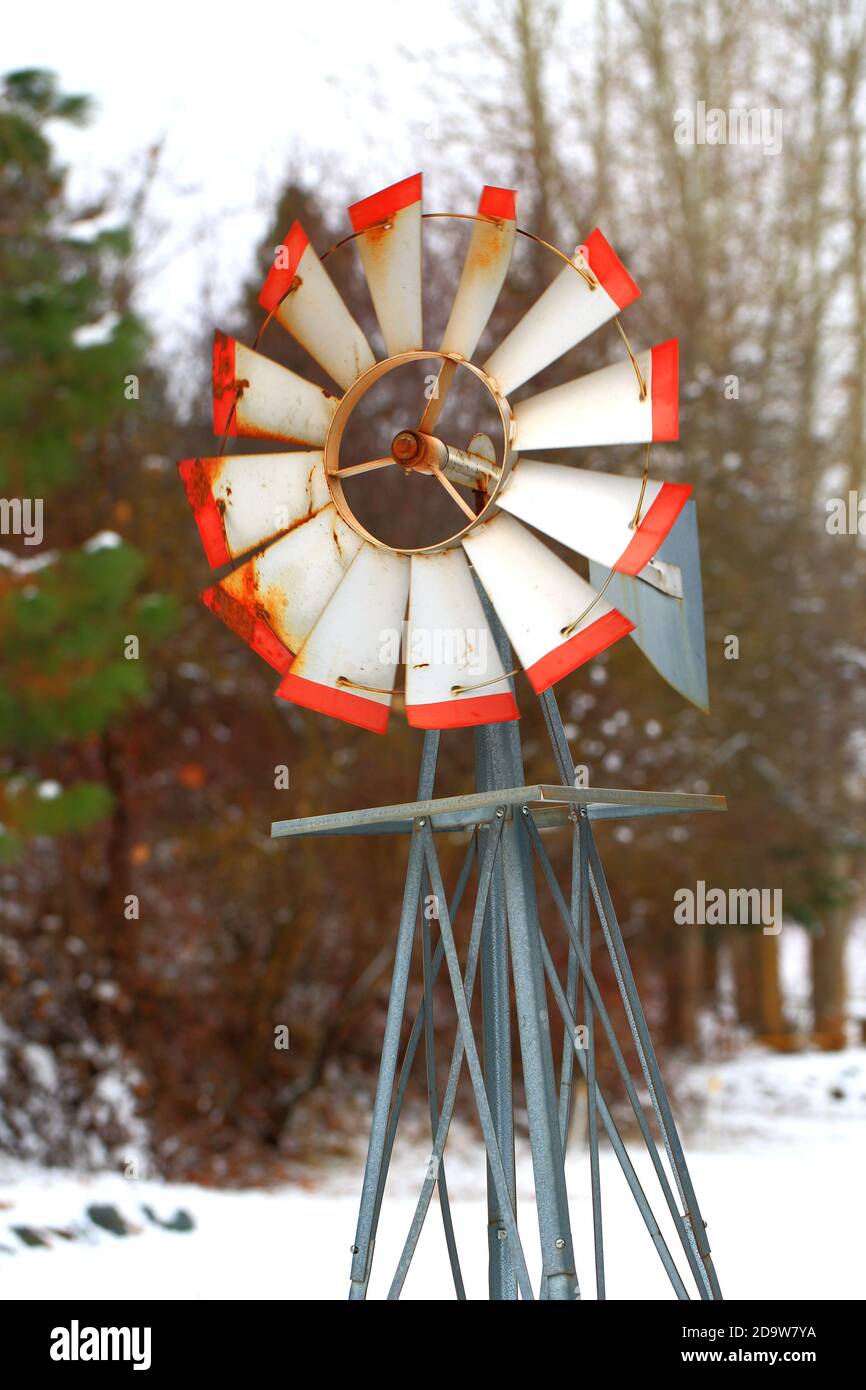 Old fashioned windmill wind turbine hi-res stock photography and images ...