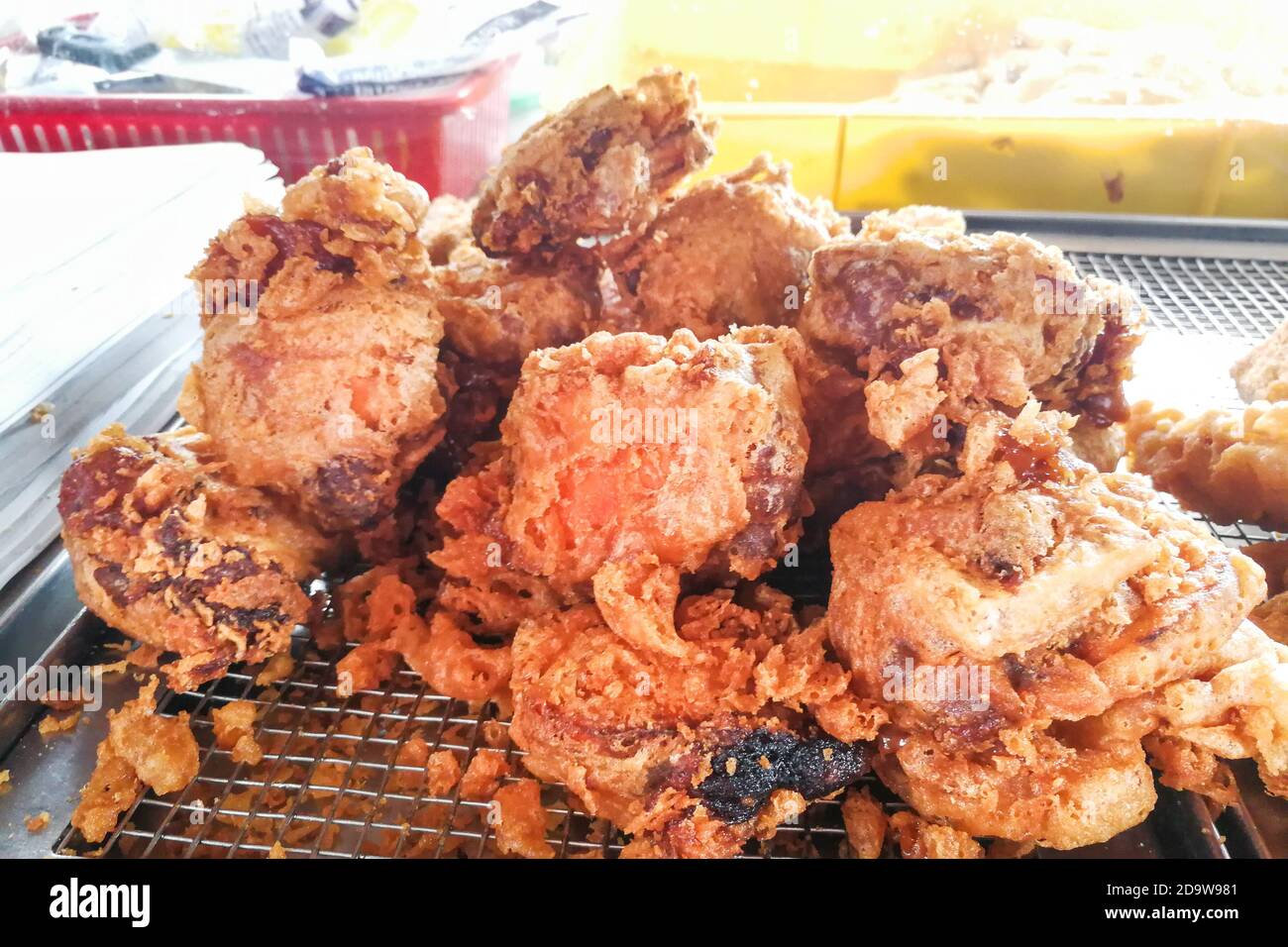 Fried glutinous rice cake also known as Fried Nien Gao Stock Photo - Alamy