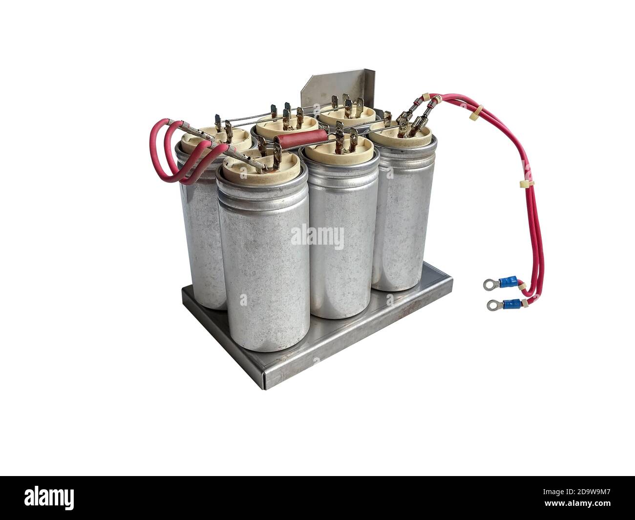 Group of capacitors isolated on white background Stock Photo - Alamy