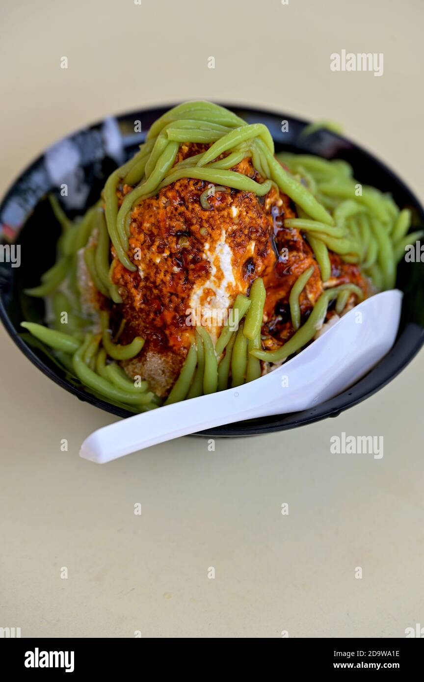 Green rice flour jelly hi-res stock photography and images - Alamy