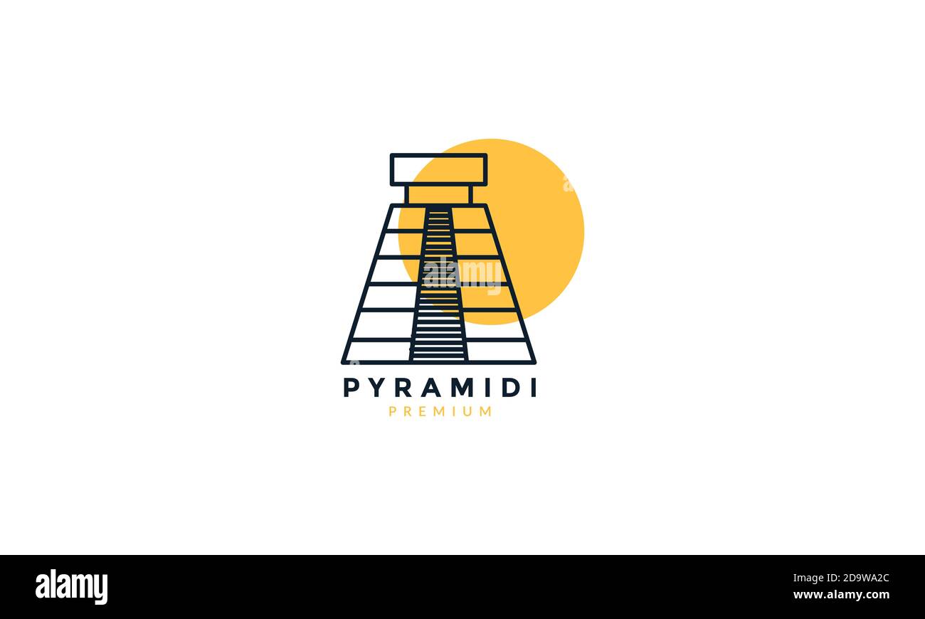 Pyramid mountain at sunrise Stock Vector Images - Alamy