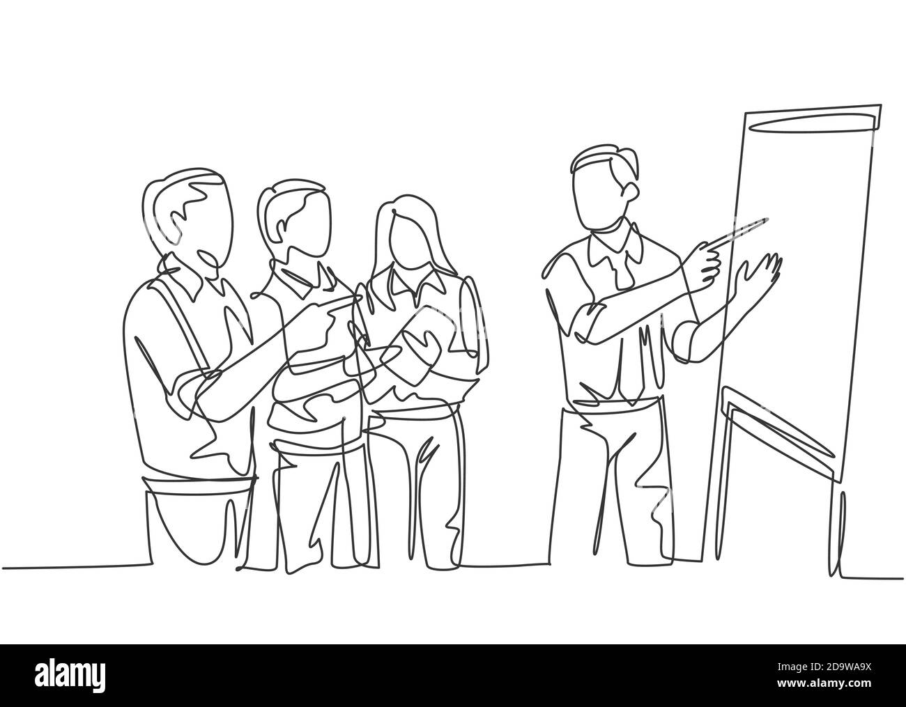 Attendees standing Stock Vector Images - Alamy