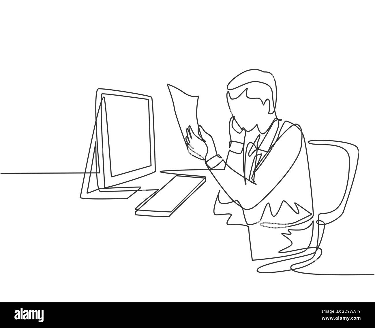 Electronic line calling Stock Vector Images - Alamy