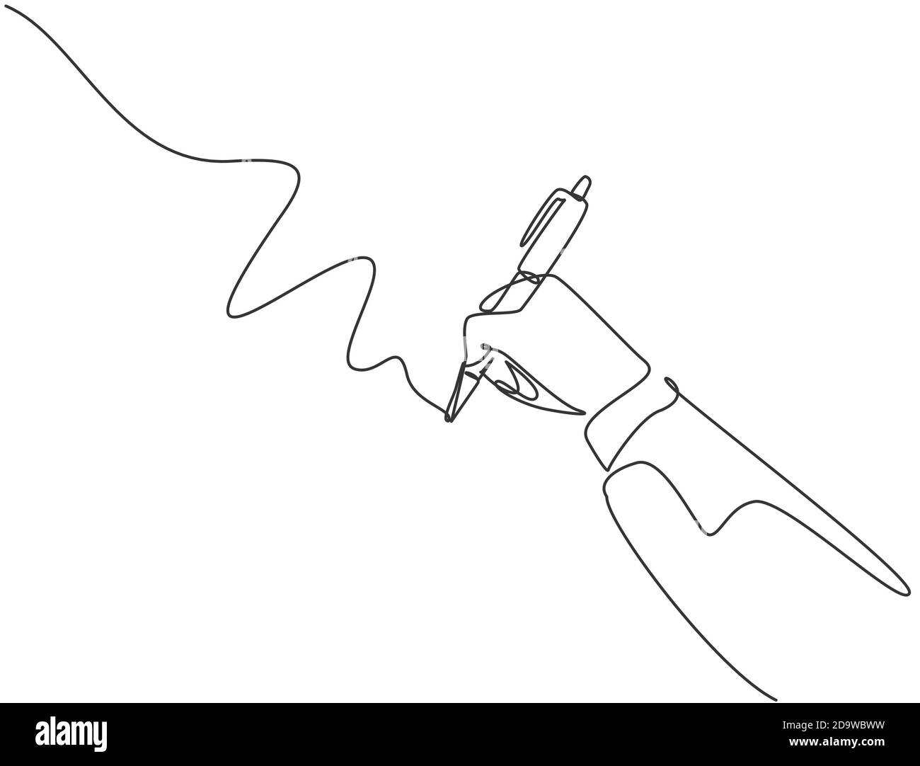 One Straight Black Line