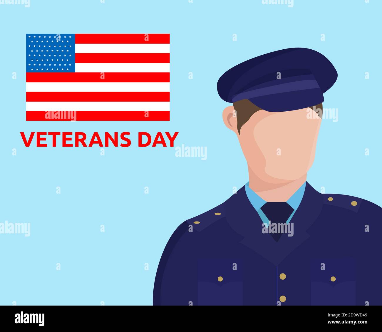 Illustration vector design of veterans day background template Stock ...