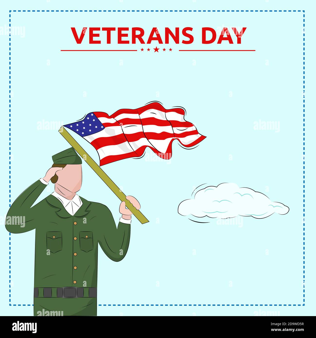Illustration vector design of veterans day background template Stock ...
