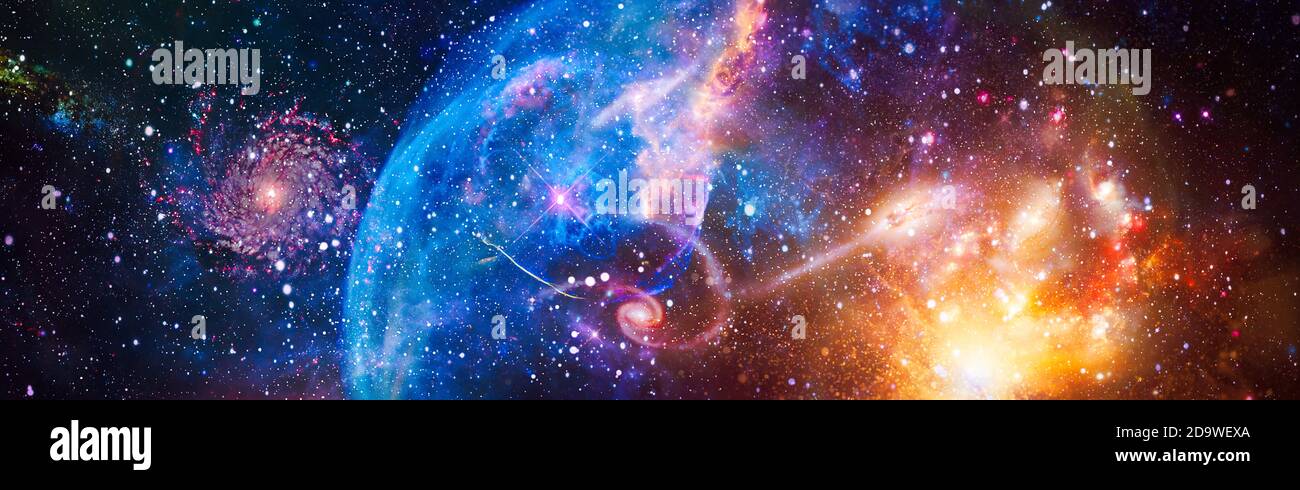 Incredibly beautiful galaxy in outer space. Billions of galaxies in the ... Incredibly beautiful galaxy in outer space. Billions of galaxies in the ...