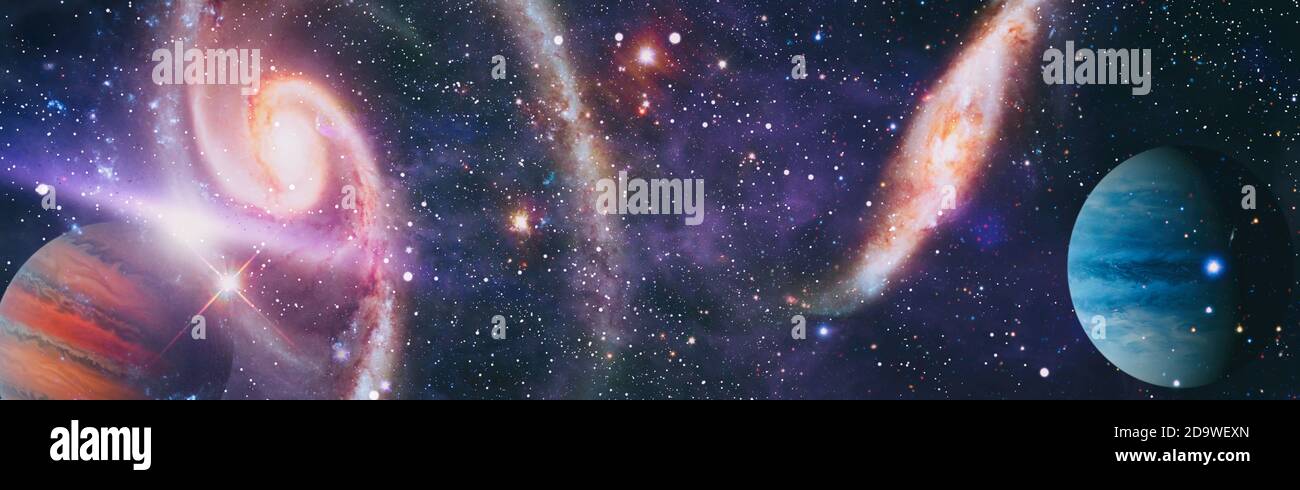 Dreamscape galaxy. Space background with red nebula and stars. Elements ...