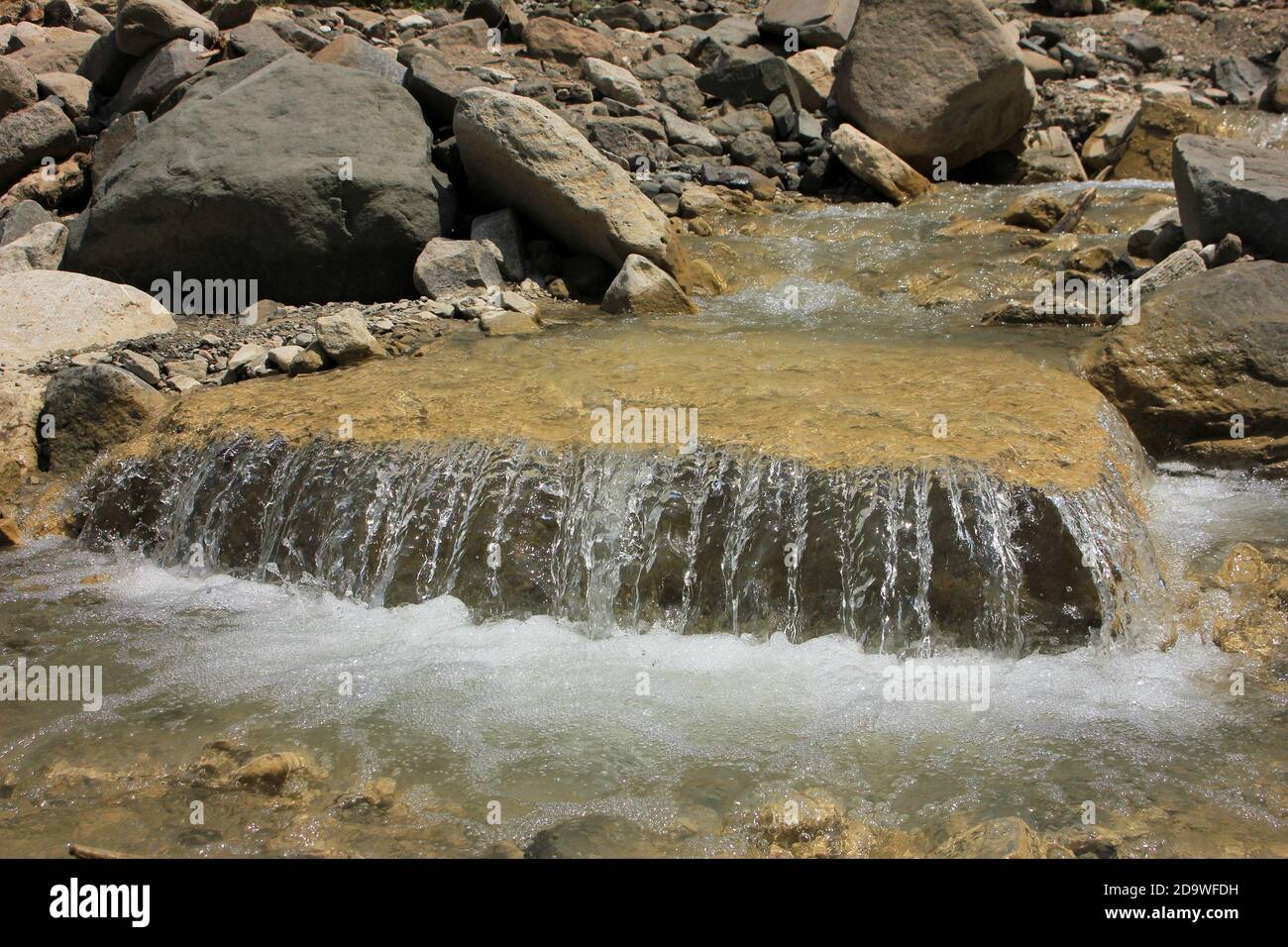 Beautiful transparent river water flow Stock Photo - Alamy