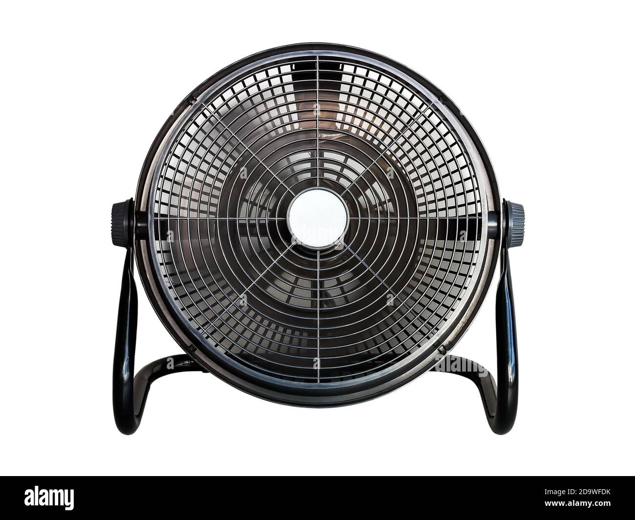 Closeup the electric fan isolated on white background Stock Photo - Alamy