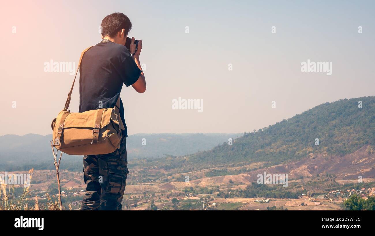 Back view closeup asian man hi-res stock photography and images - Alamy