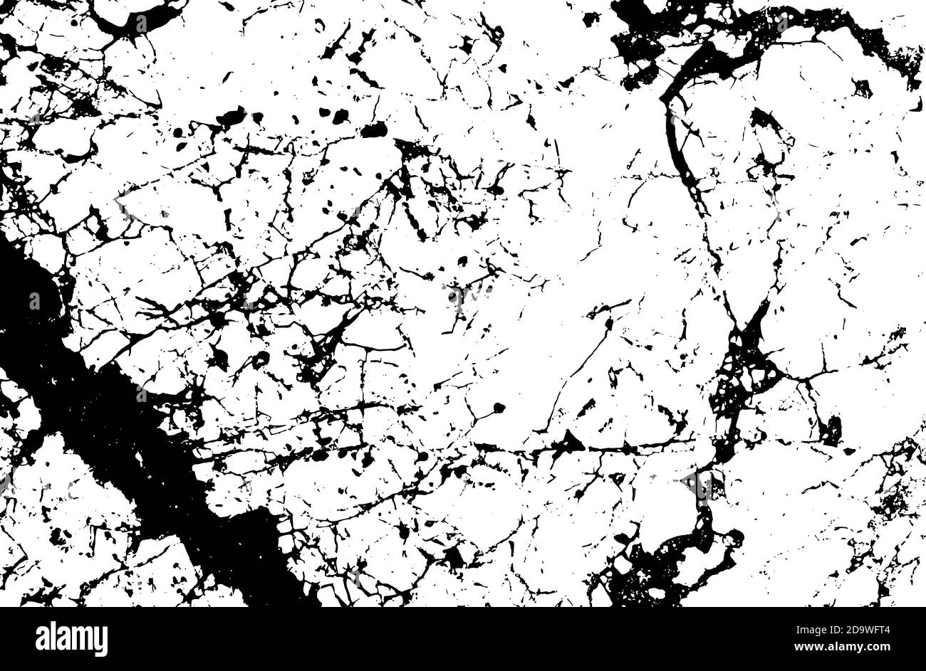 Black and white marble cracks simple texture. Vector illustration Stock ...
