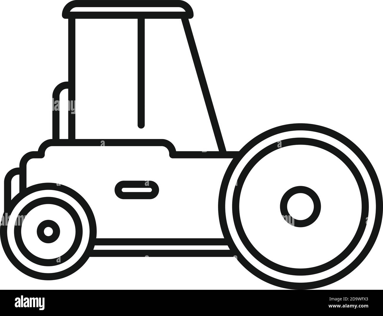 Road roller icon, outline style Stock Vector Image & Art - Alamy