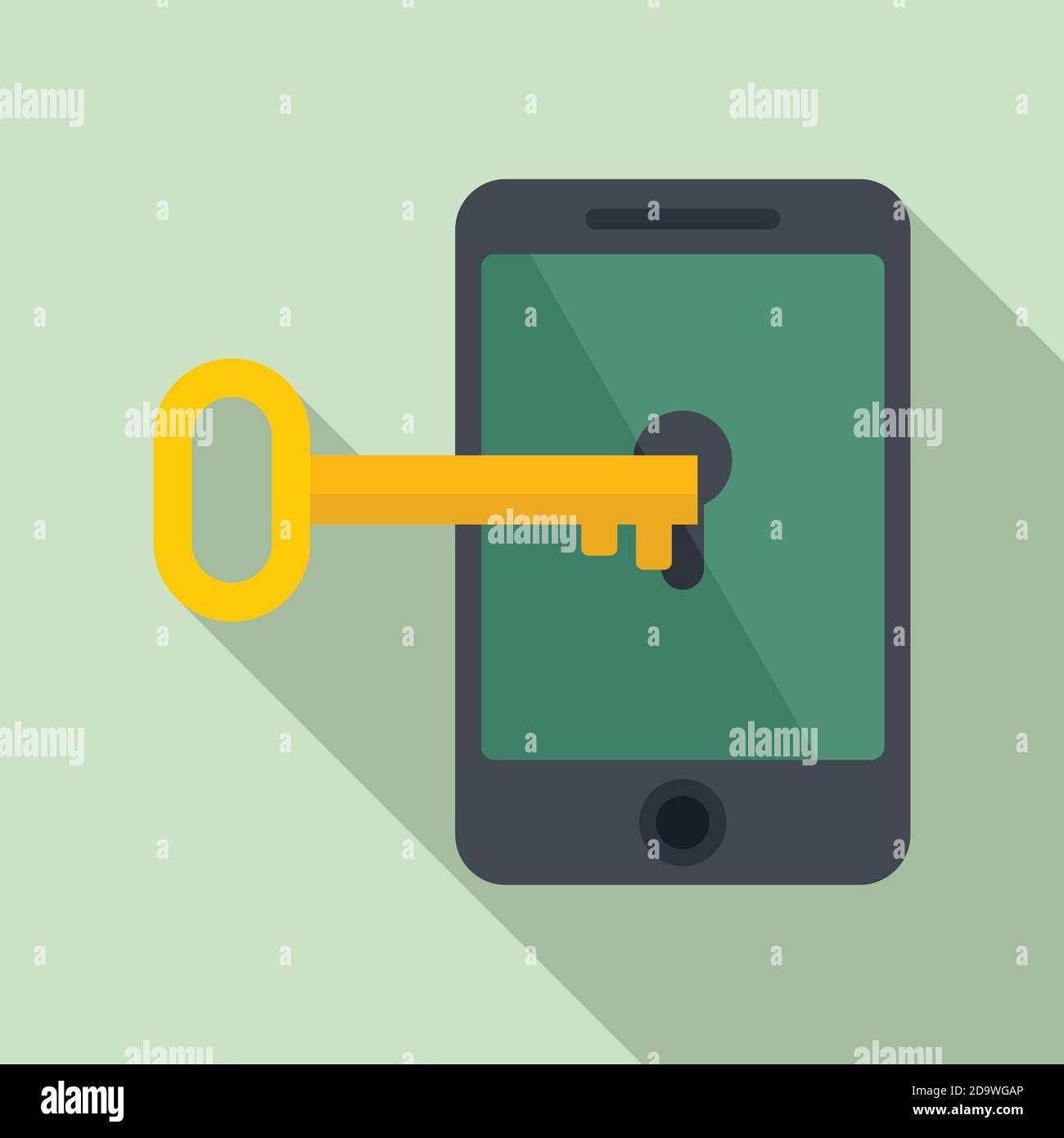 Fraud locked phone icon, flat style Stock Vector Image & Art - Alamy