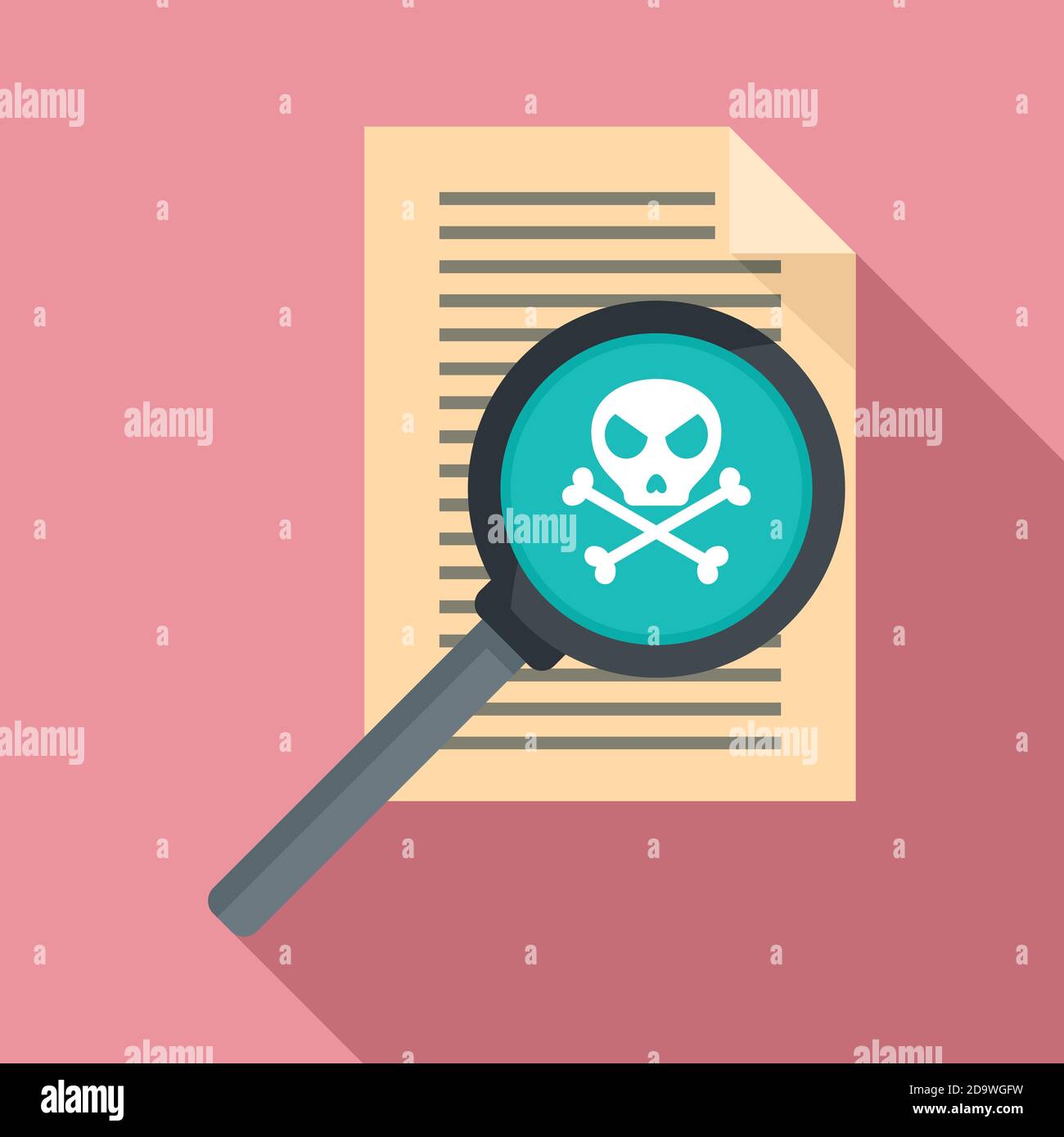 Fraud personal paper icon, flat style Stock Vector Image & Art - Alamy