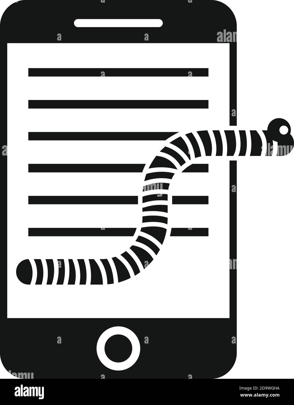 Smartphone fraud worm icon, simple style Stock Vector Image & Art - Alamy