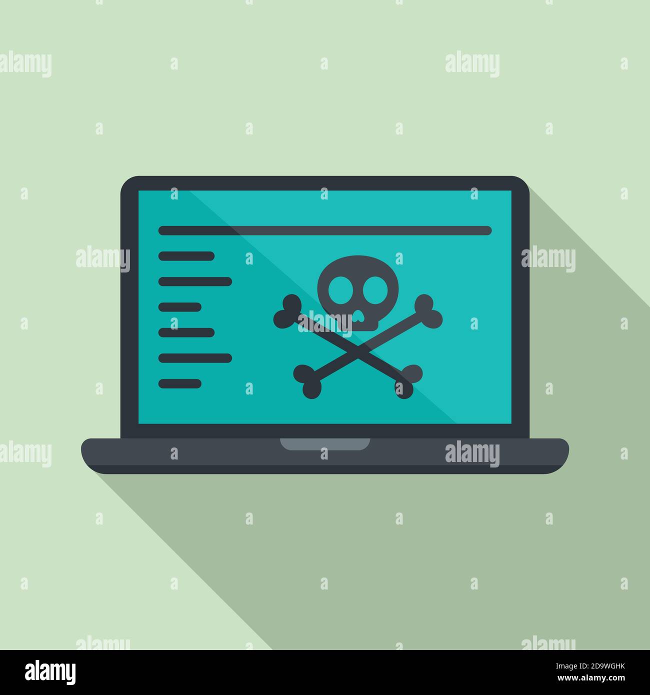 Password hacked on laptop computer Stock Vector Images - Alamy