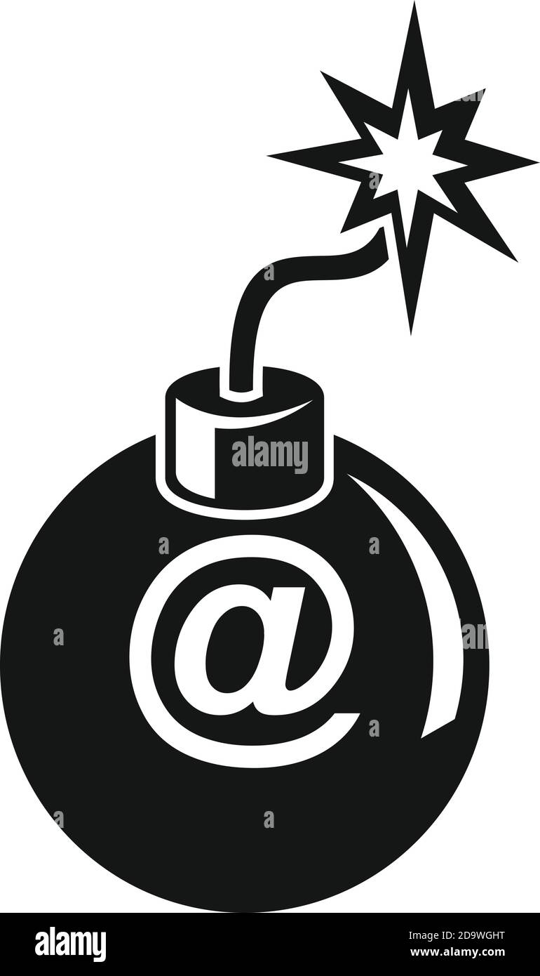 Malware bomb icon simple hi-res stock photography and images - Alamy