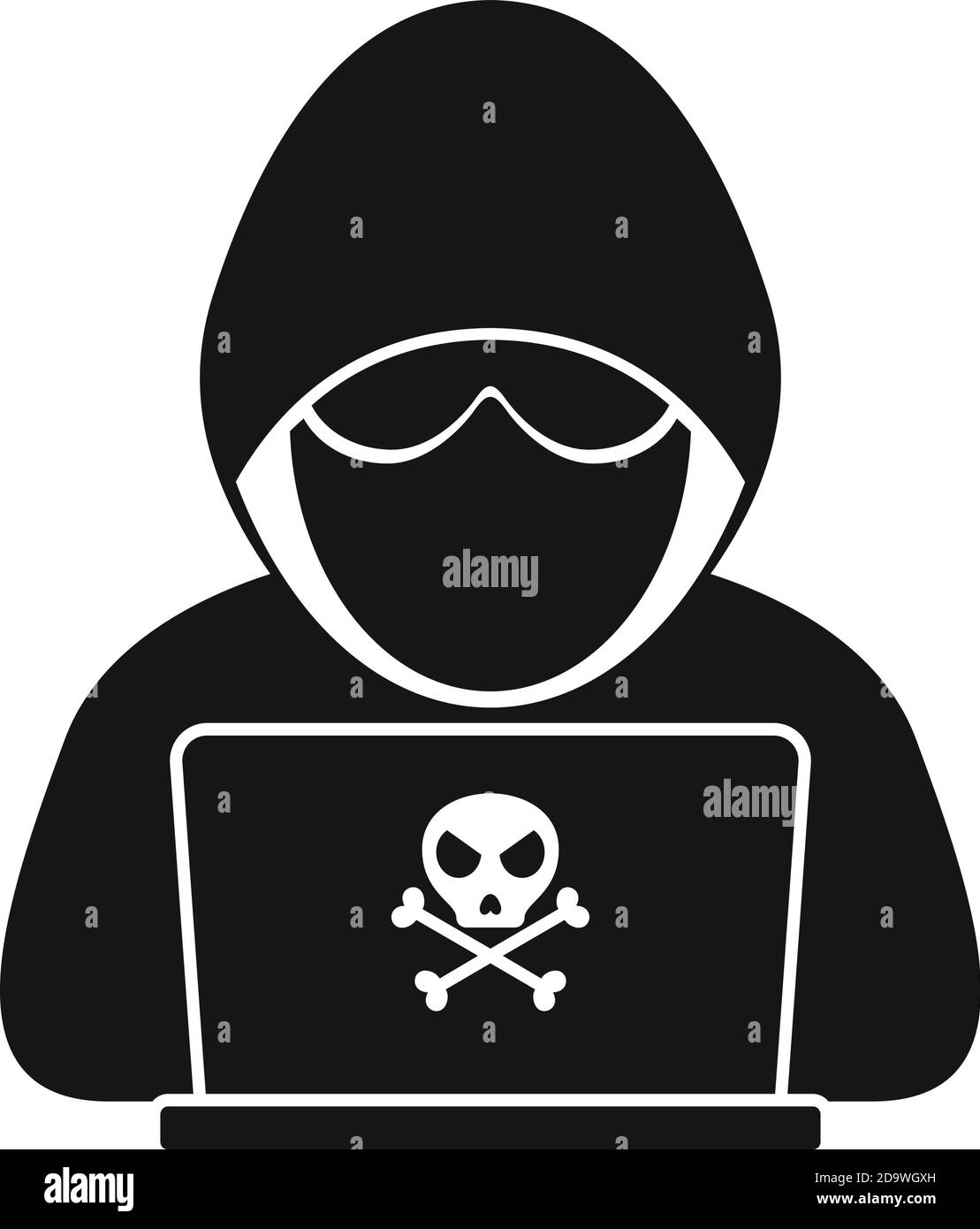 Modern hacker icon, simple style Stock Vector Image & Art - Alamy