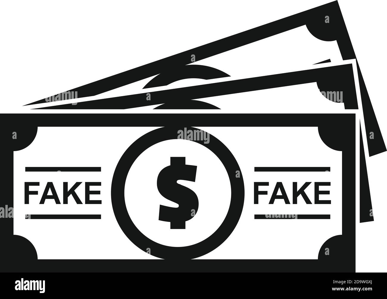 Fake cash money icon, simple style Stock Vector Image & Art - Alamy
