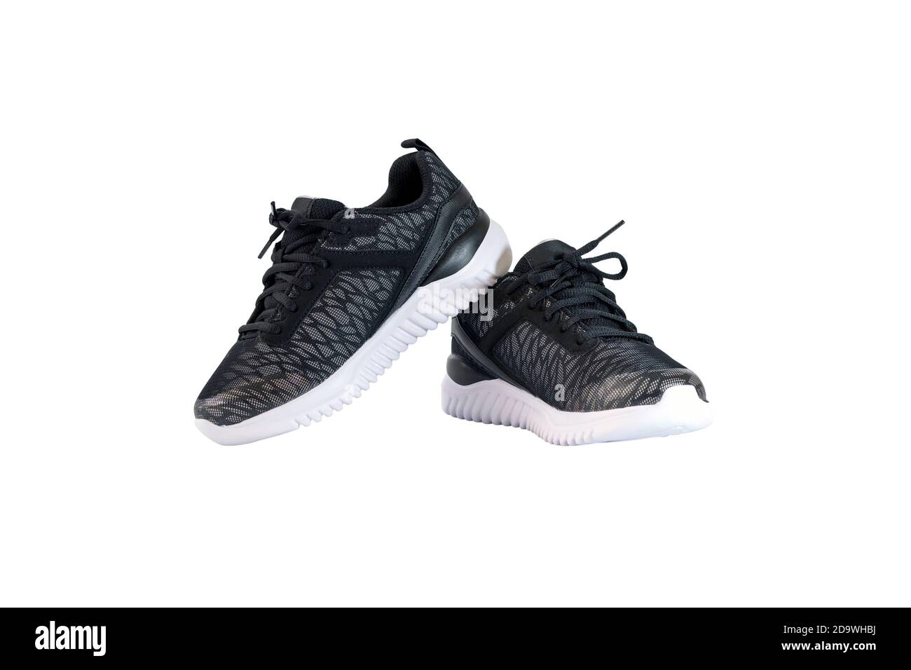 Fashions and running shoes isolated on white background, with clipping ...