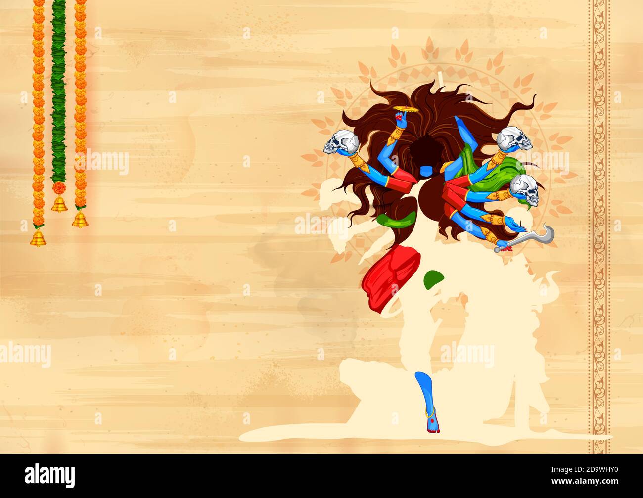 Hindu Kali Goddess Stock Vector Images - Alamy