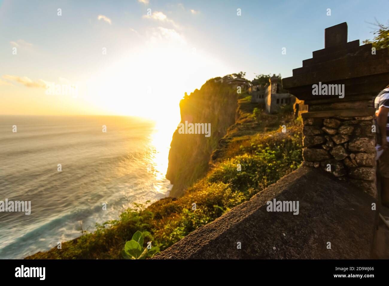 Sunset at Uluwatu Temple at Uluwatu Beach, Bali Stock Photo - Alamy
