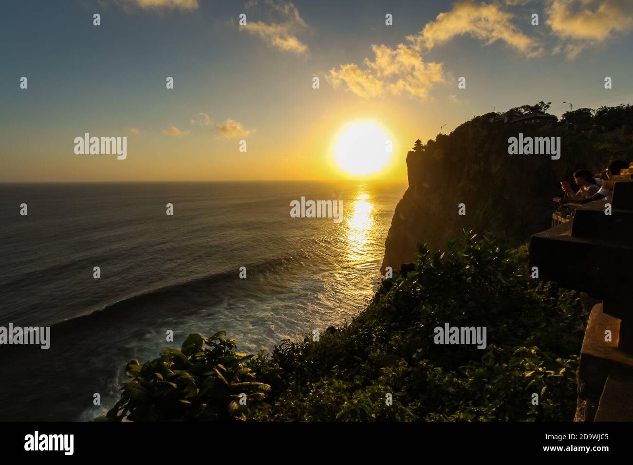 Sunset at Uluwatu Temple at Uluwatu Beach, Bali Stock Photo - Alamy