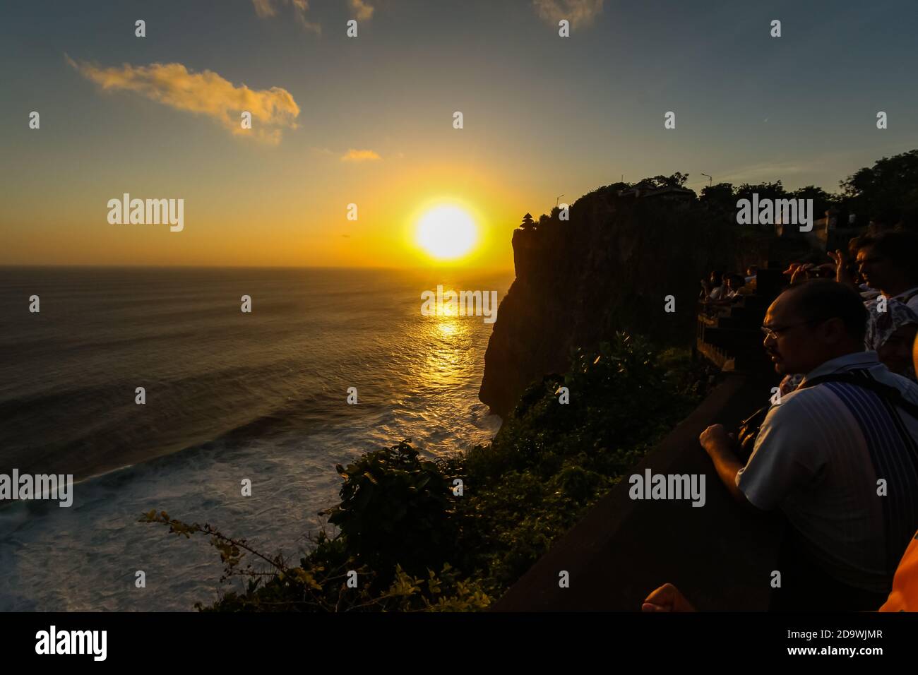 Sunset at Uluwatu Temple at Uluwatu Beach, Bali Stock Photo - Alamy