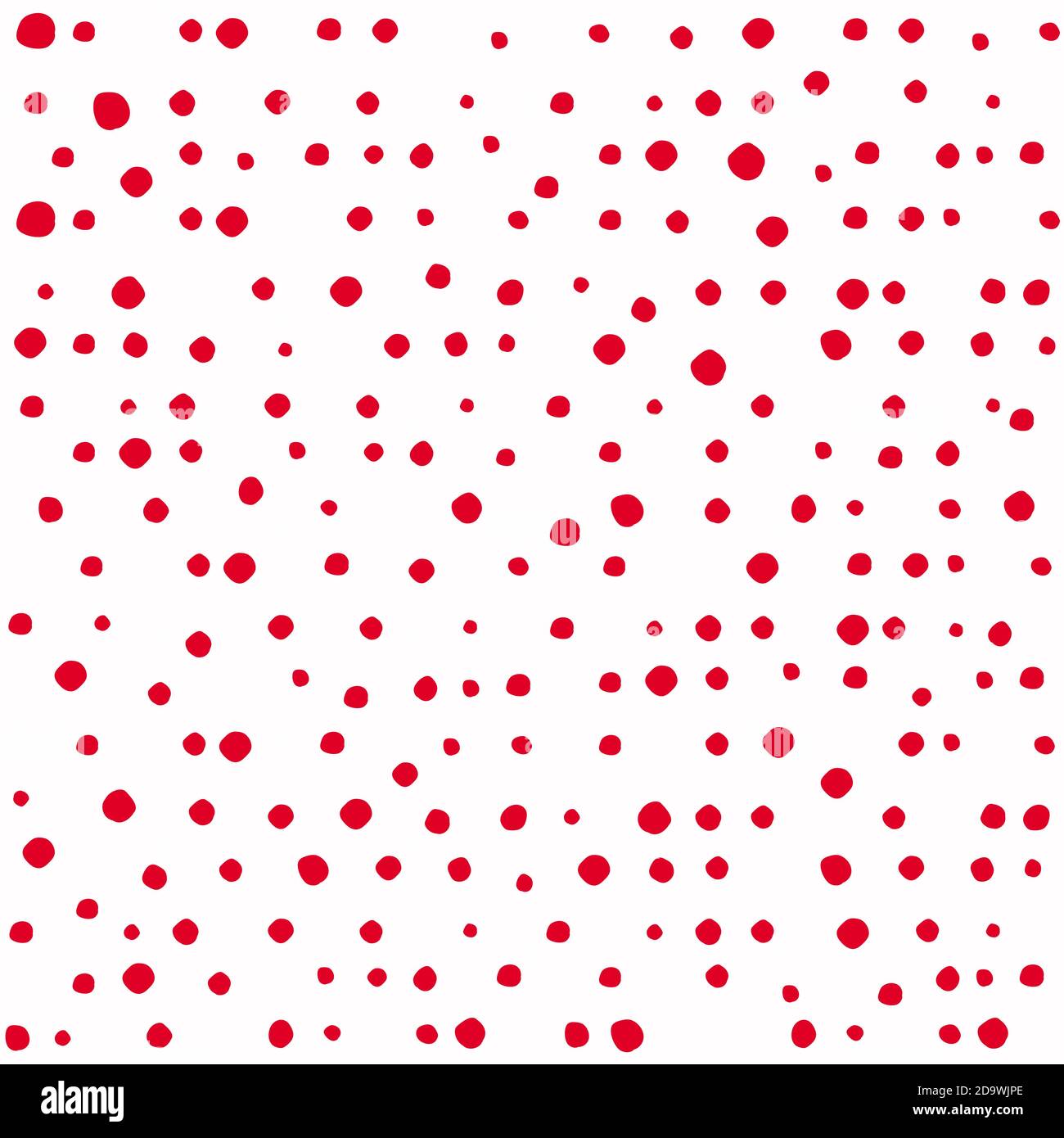 Seamless abstract pattern of little red shabby dots or spots on white ...