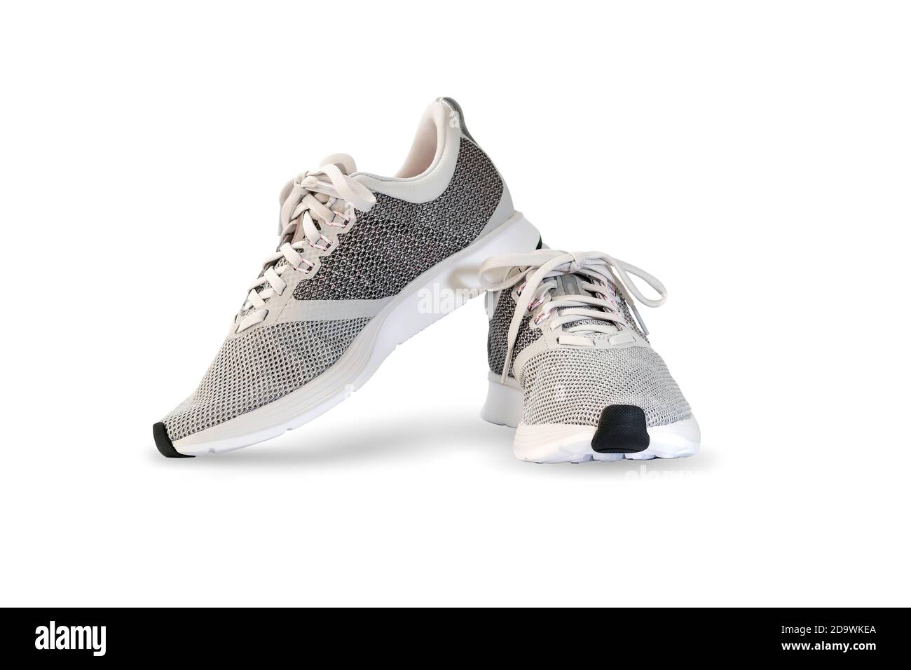 Fashions and running shoes isolated on white background, with clipping ...