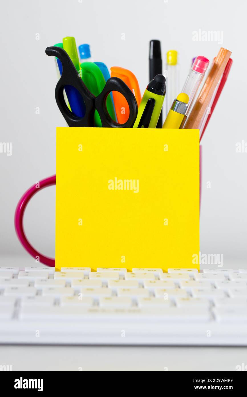 Man desk pens computer hi-res stock photography and images - Alamy
