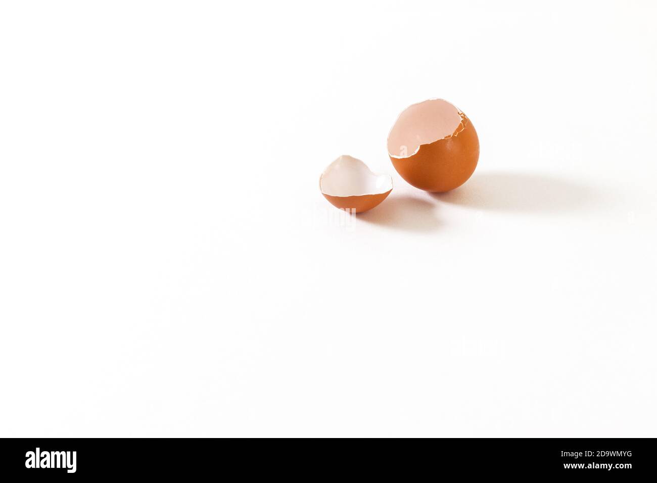 chicken broken egg on white background Stock Photo - Alamy
