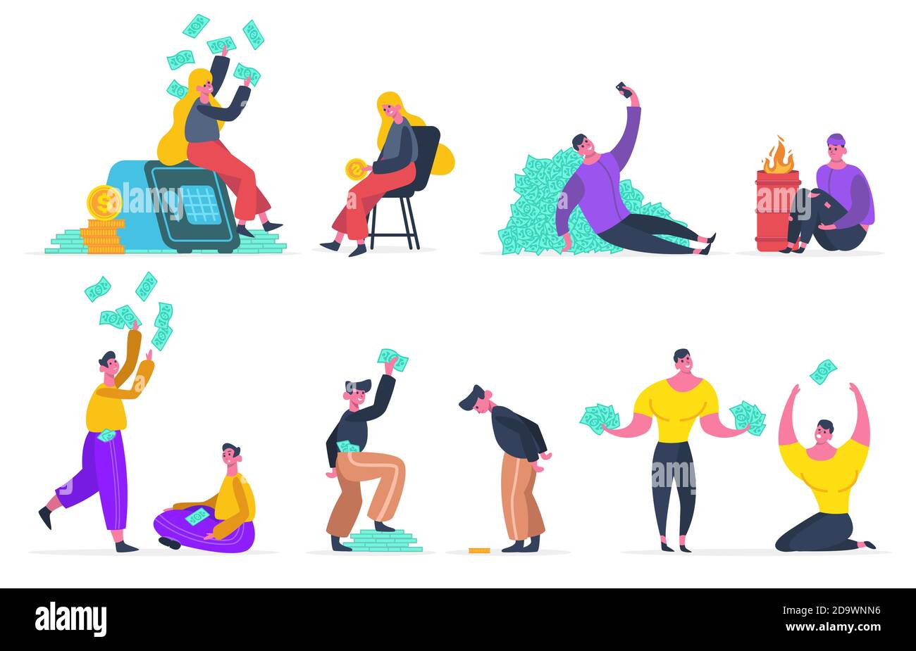 Rich woman poor man hi-res stock photography and images - Alamy