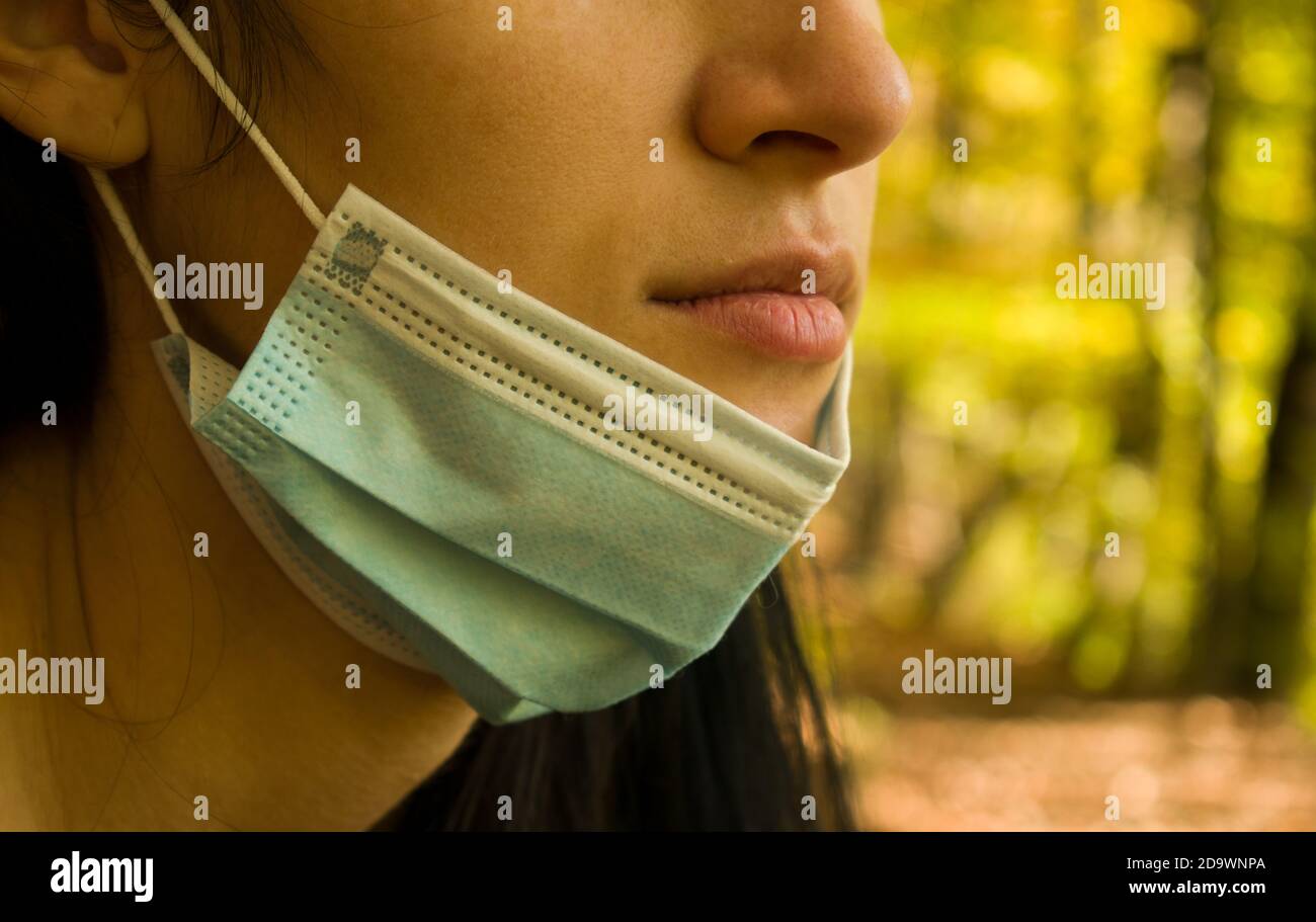 Mask under the nose hi-res stock photography and images - Alamy