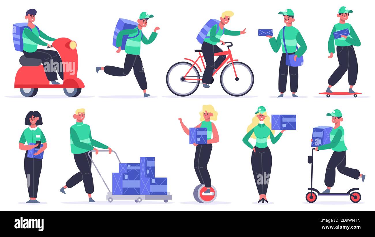 Boy girl box move Stock Vector Images - Alamy