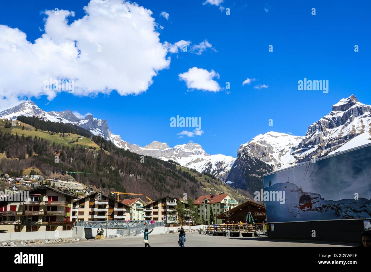 The snowy mountains at Mount Titlis, Switzerland Stock Photo - Alamy