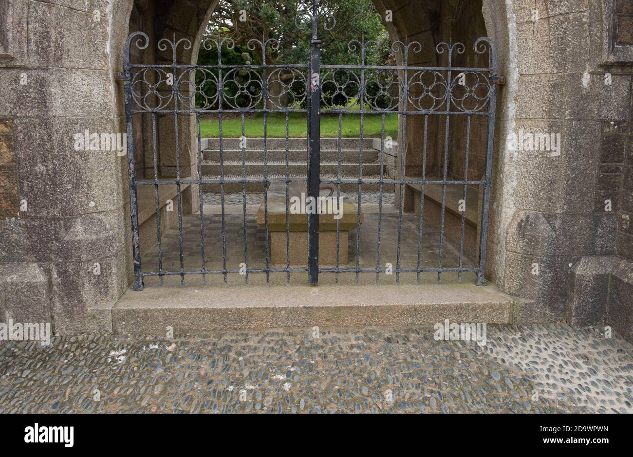 Coffin Rest at the Entrance to the Church on St Michael's Mount in ...