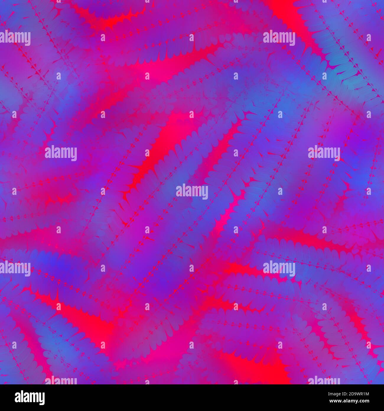 Seamless intense red and blue leaf pattern Stock Photo - Alamy