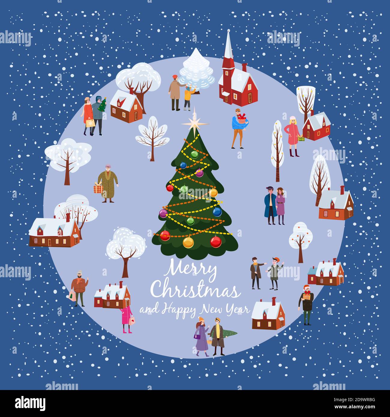 Christmas Tree Poster Background