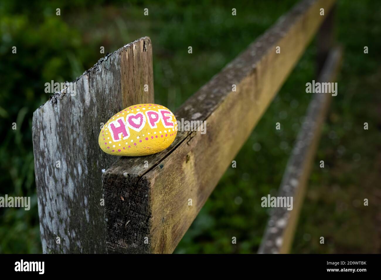 Yellow Hope stone at Resthaven Island in Sidney, Vancouver Island, BC ...