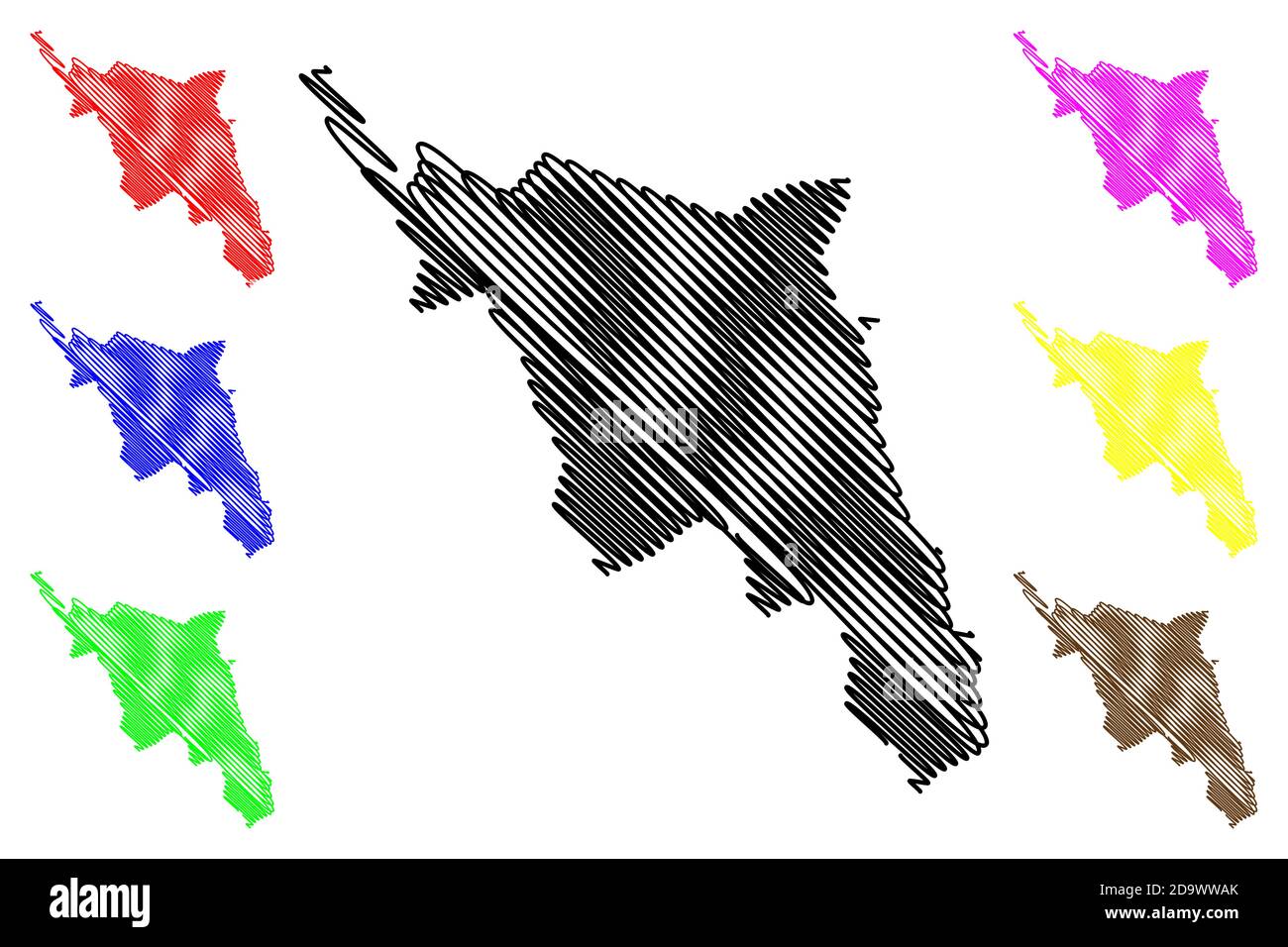 Gitega City (Republic of Burundi, Gitega Province) map vector ...