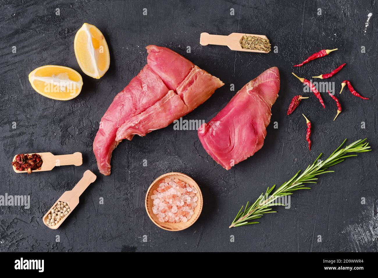 Two tuna fish pieces hi-res stock photography and images - Alamy